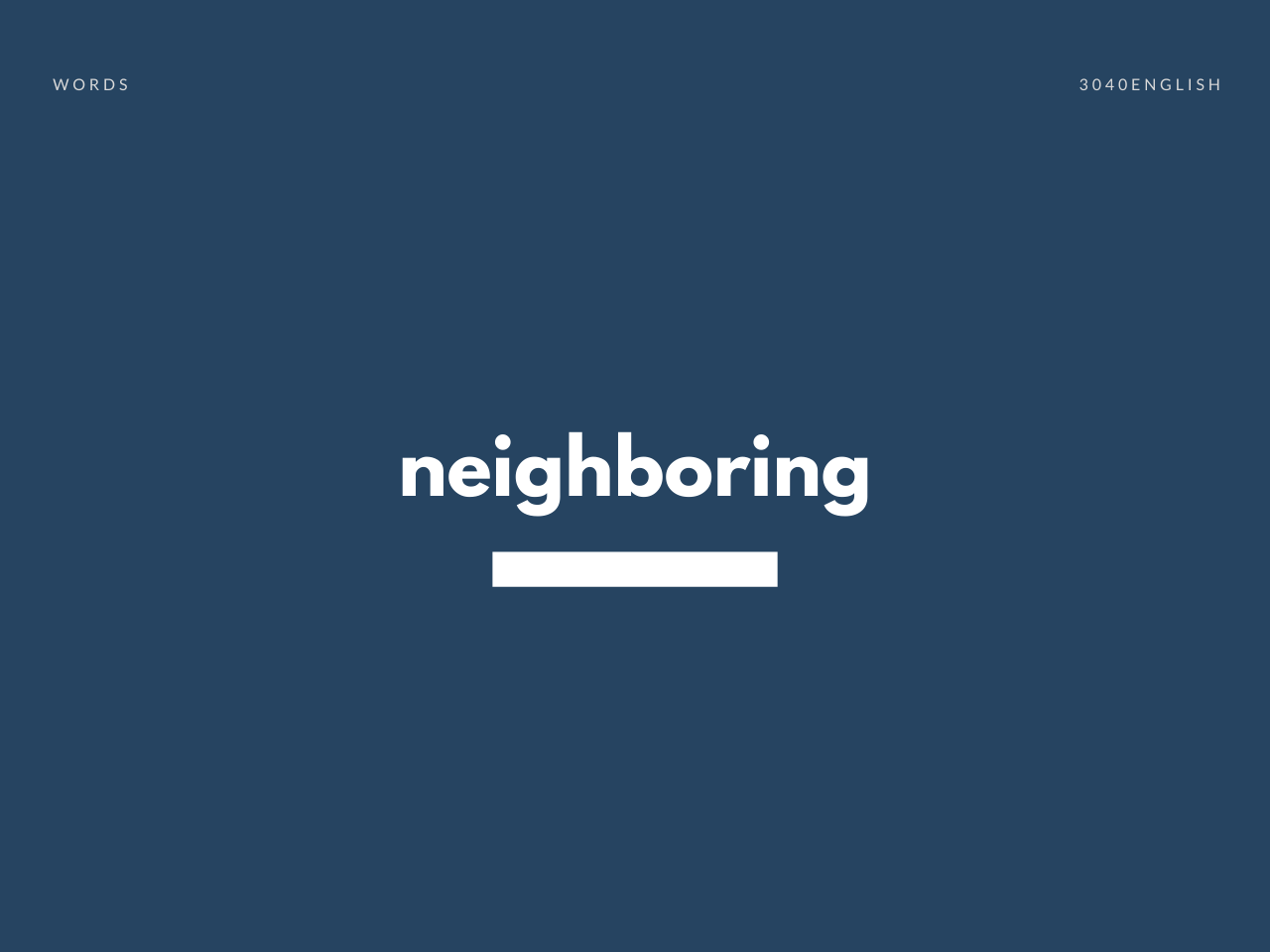 neighboring の意味と簡単な使い方【音読用例文あり】