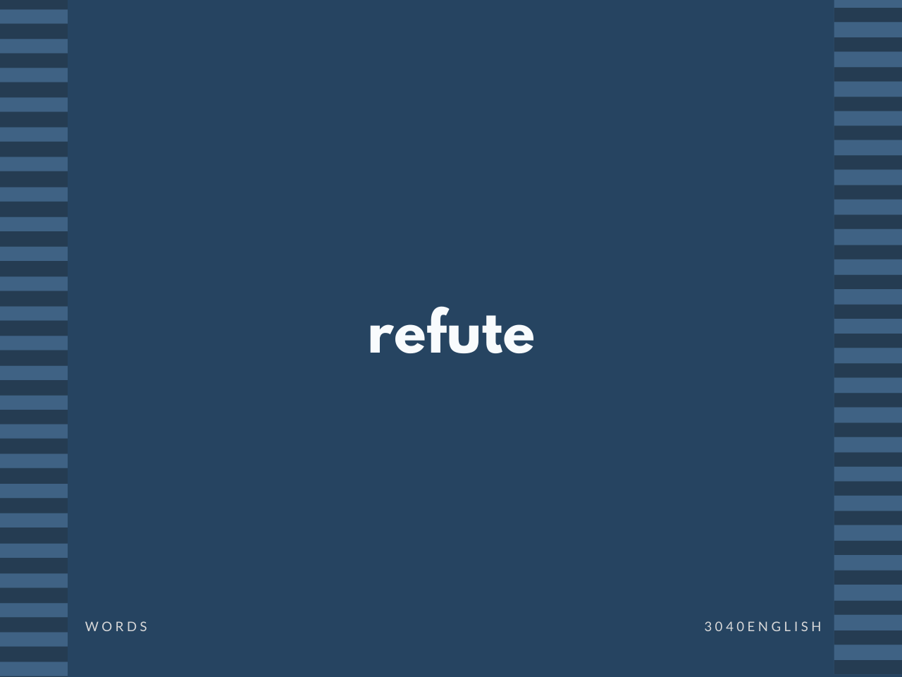 Refute Definition Old English at Loyd Honore blog