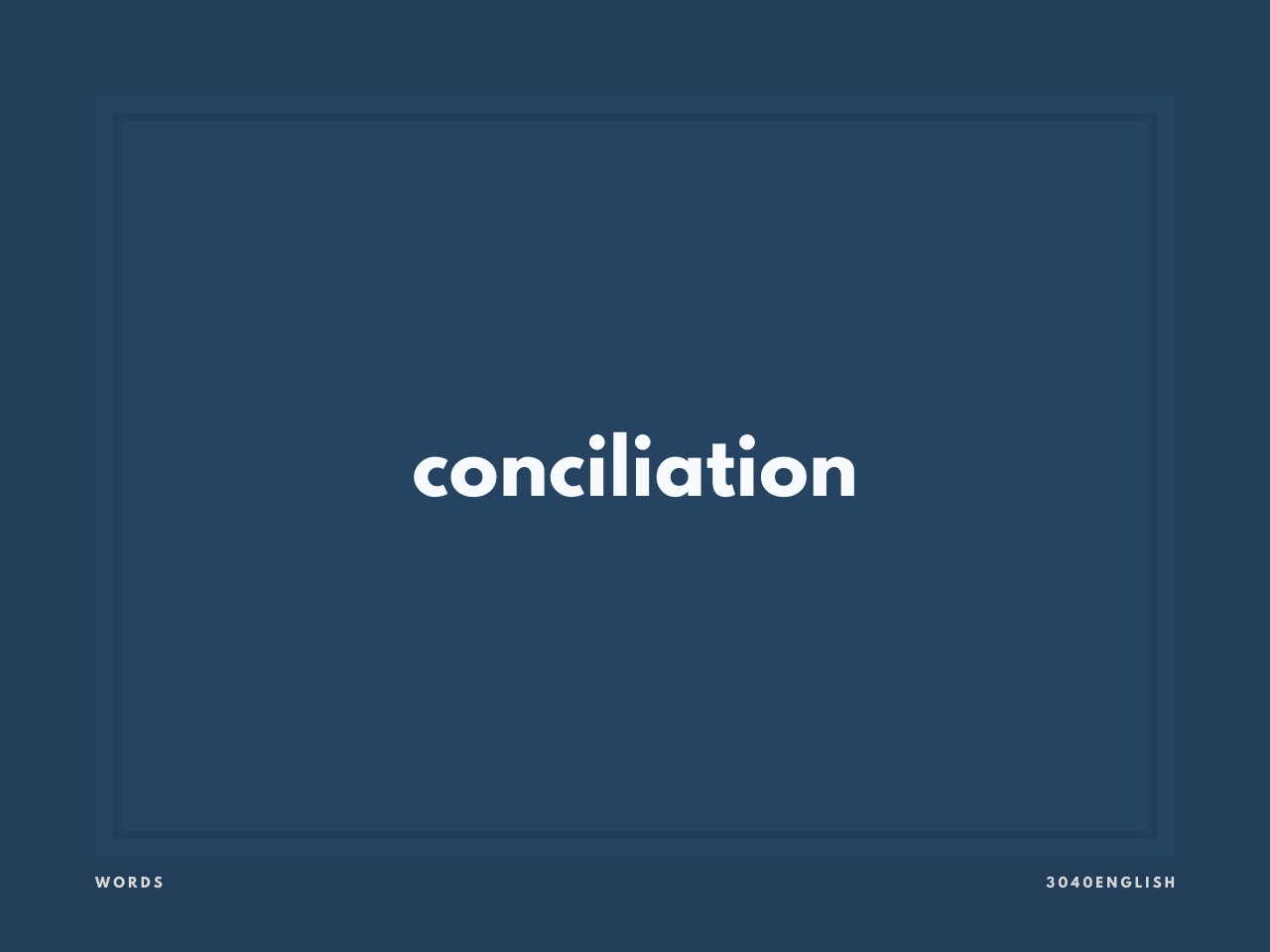 conciliation の意味と簡単な使い方【音読用例文あり】
