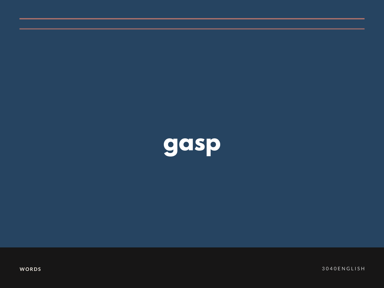 gasp の意味と簡単な使い方【音読用例文あり】