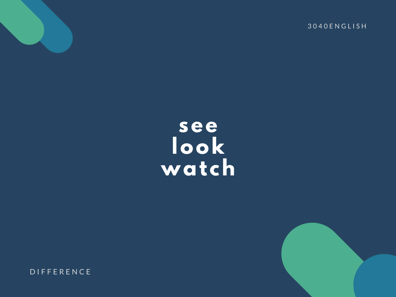 see, look, watch の違いとは？「見る」の英語表現【例文あり】