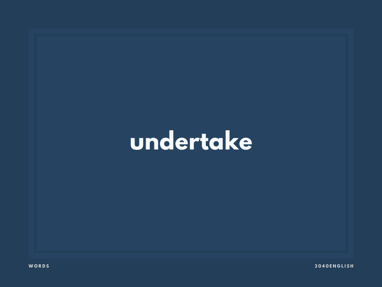 undertake の意味と簡単な使い方【音読用例文あり】