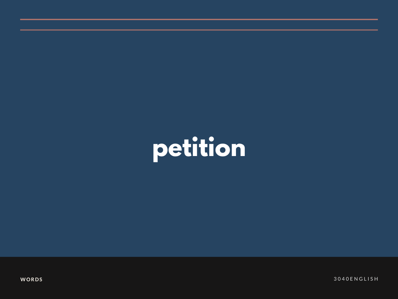 petition の意味と簡単な使い方【音読用例文あり】