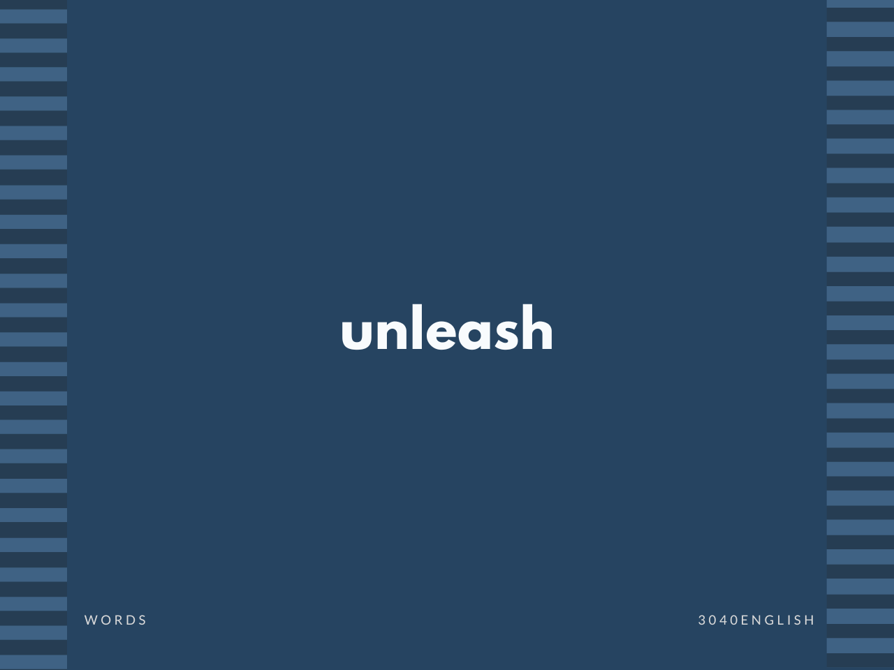 unleash の意味と簡単な使い方【音読用例文あり】