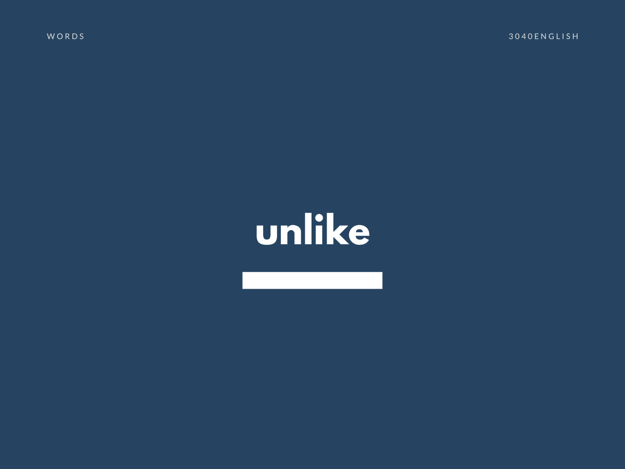 unlike の意味と簡単な使い方【音読用例文あり】