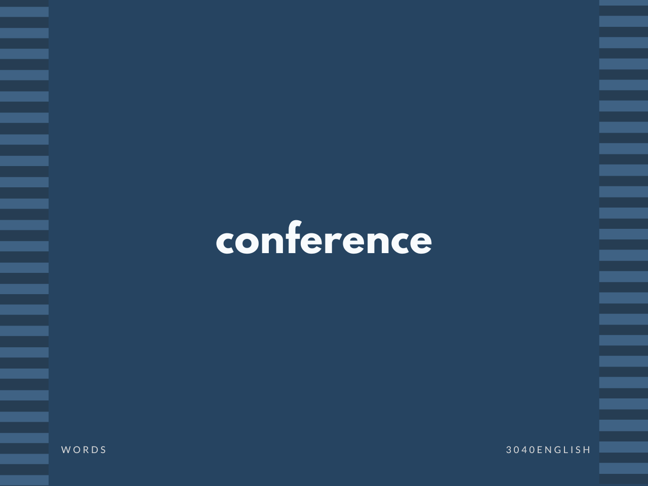 conference の意味と簡単な使い方【音読用例文あり】