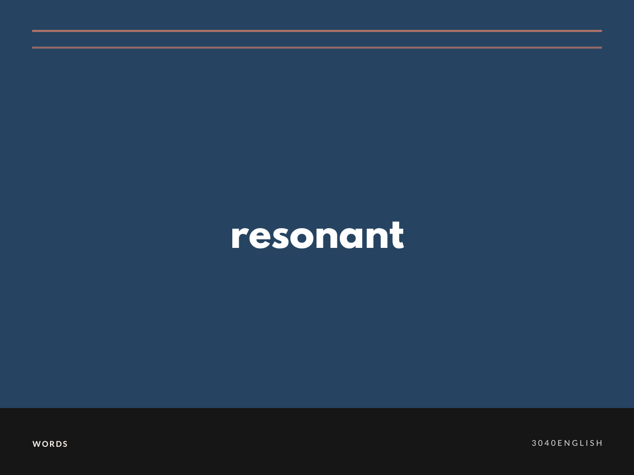 resonant の意味と簡単な使い方【音読用例文あり】
