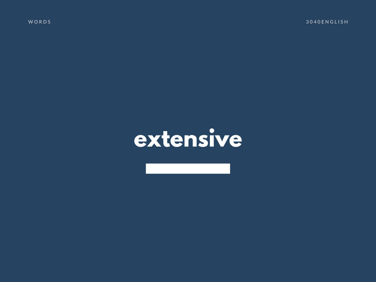 extensive の意味と簡単な使い方【音読用例文あり】